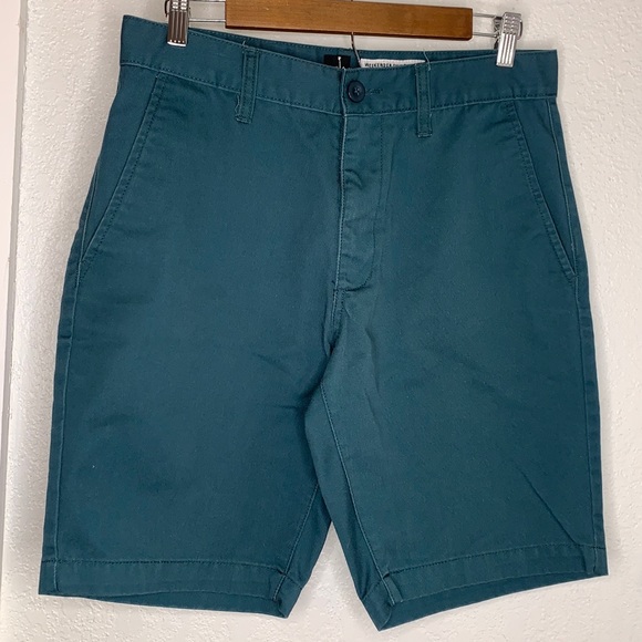 RVCA | Shorts | Rvca Teal Blue Weekender Chino Flat Front Short W3 ...